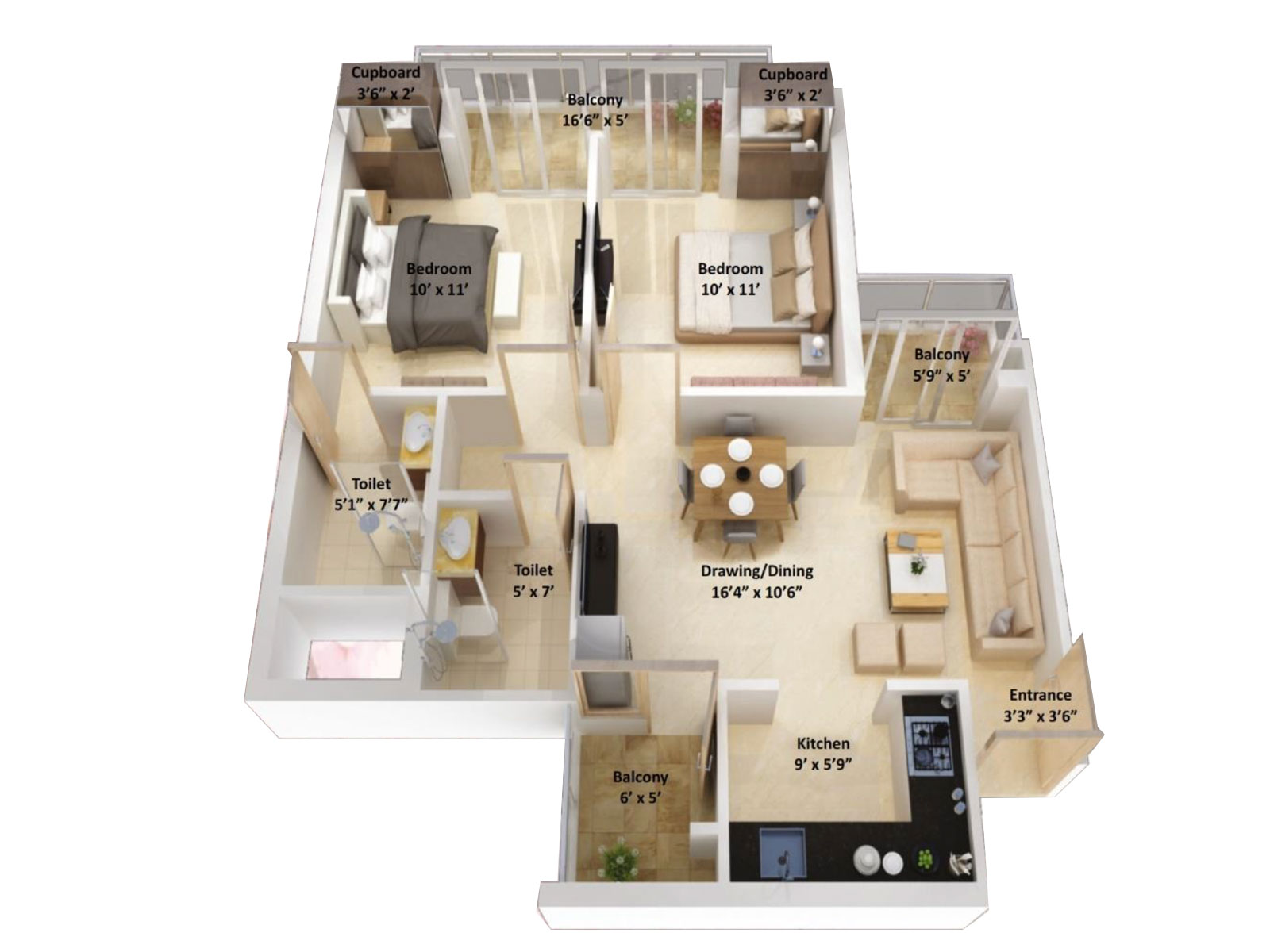 NCR Monarch Sector-1 Noida Extension | 2/3 BHK Luxury Flats