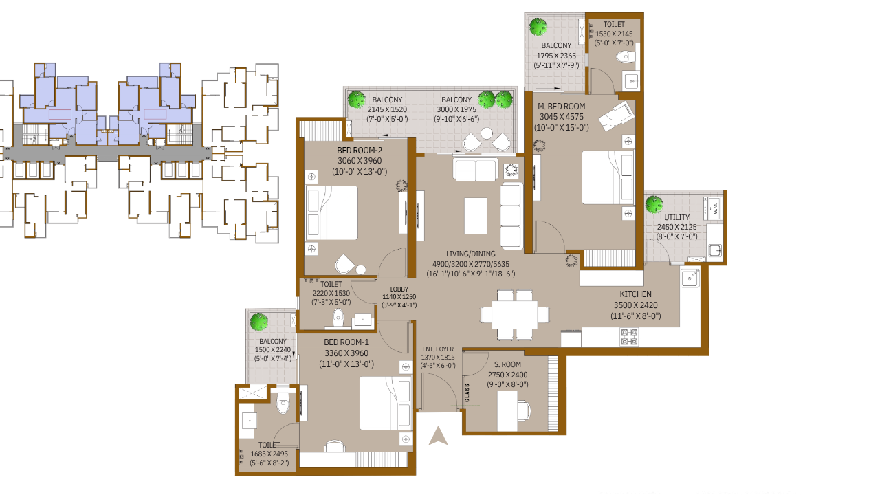 SKA Destiny One in Zeta 1, Greater Noida. Book Your Home